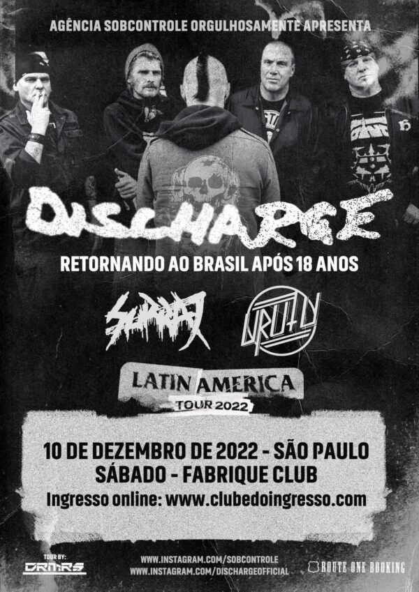 Discharge retorna ao Brasil após 18 anos com shows em São Paulo e ...