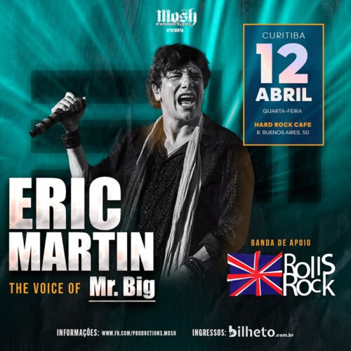 Eric Martin retorna ao Brasil e traz show inédito ao Hard Rock Cafe ...