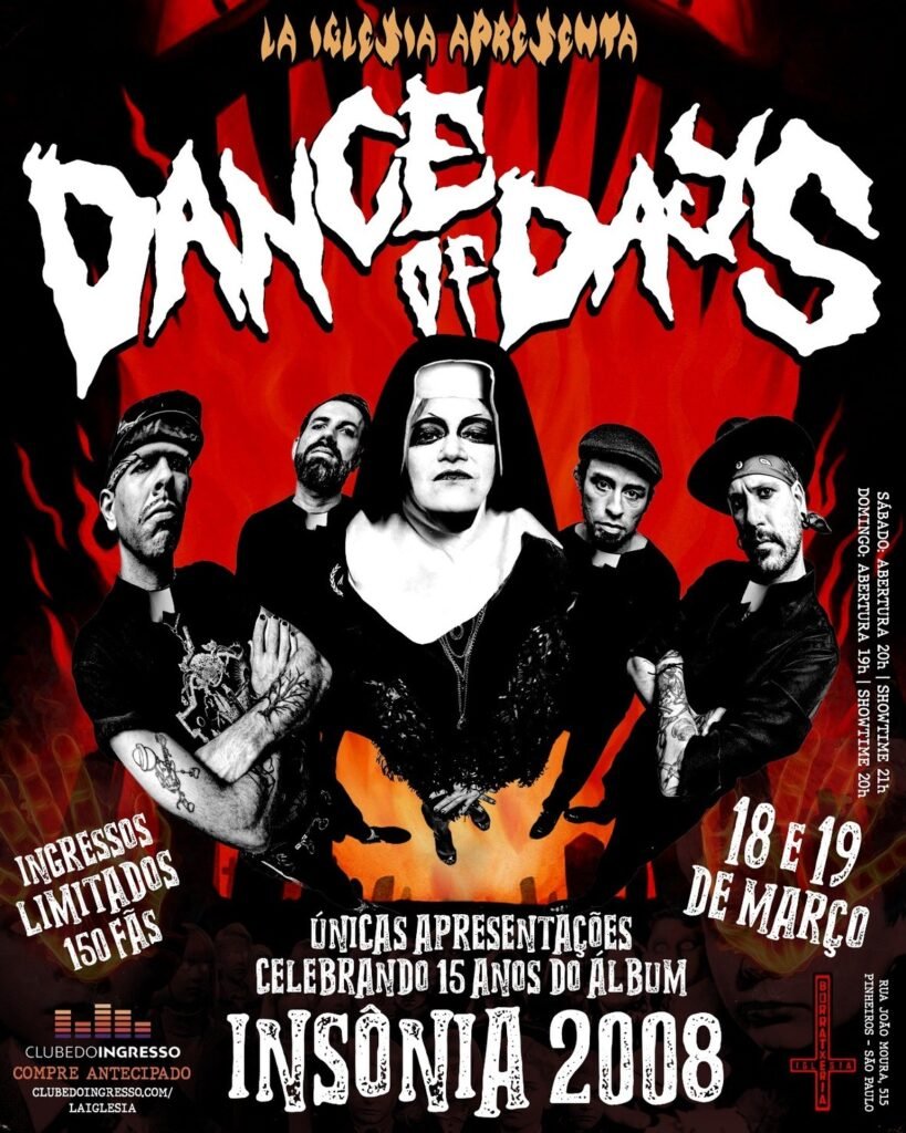 Dance of Days celebra 15 anos do disco Insônia 2008 com 2 shows ...