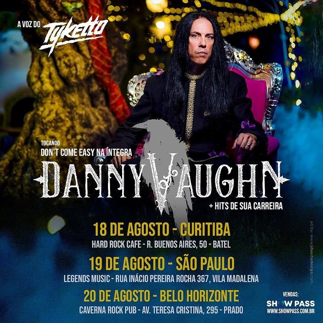 Danny Vaughn apresentará sucessos do Tyketto no Brasil em agosto ...