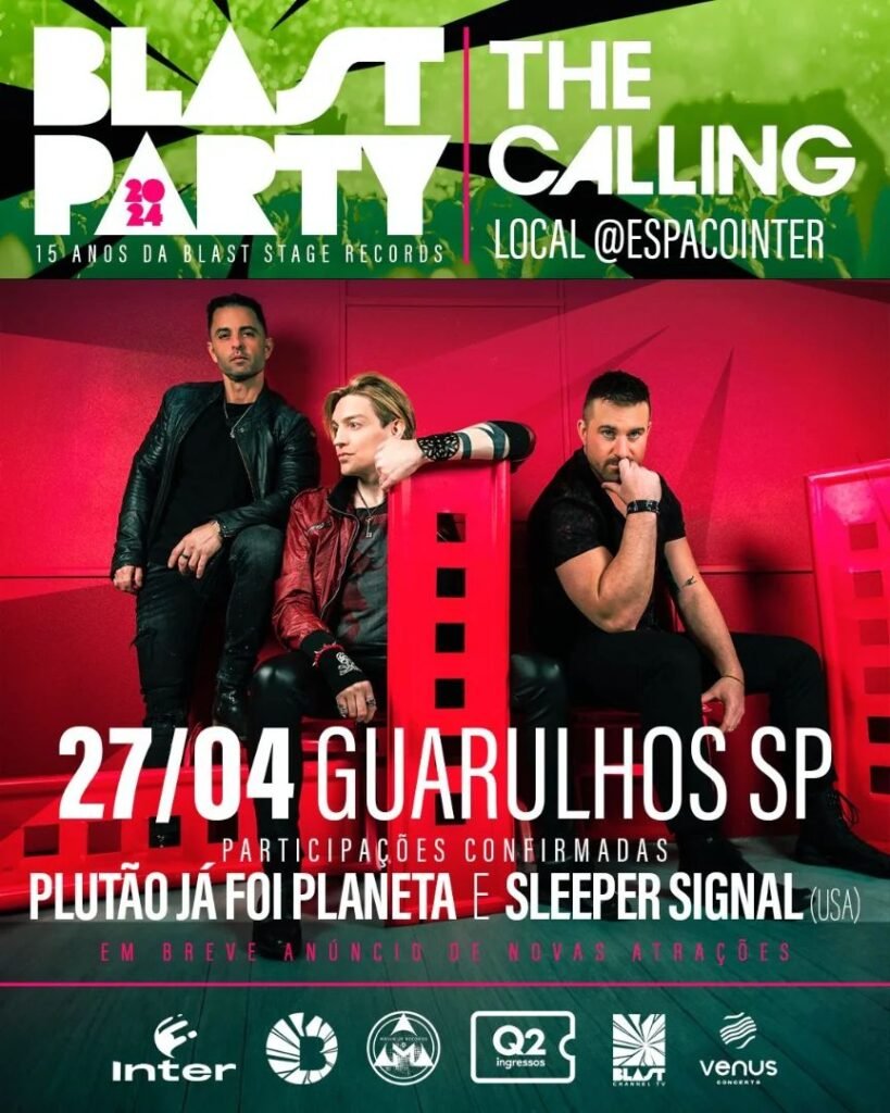 The Calling no Brasil 2024: ingressos à venda para show em Guarulhos ...
