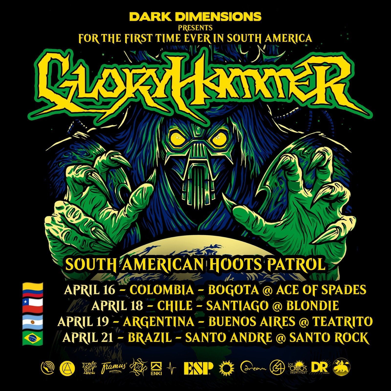Gloryhammer pela primeira vez na América do Sul - Agenda Metal
