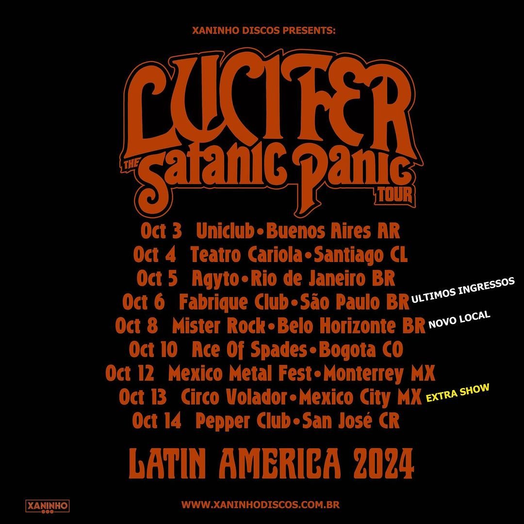 LUCIFER - São Paulo - Agenda Metal