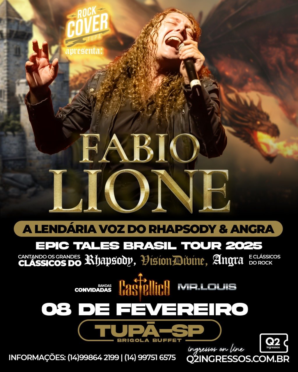 Fábio Lione traz a "Epic Tales Brasil Tour" para Tupã/SP em fevereiro ...