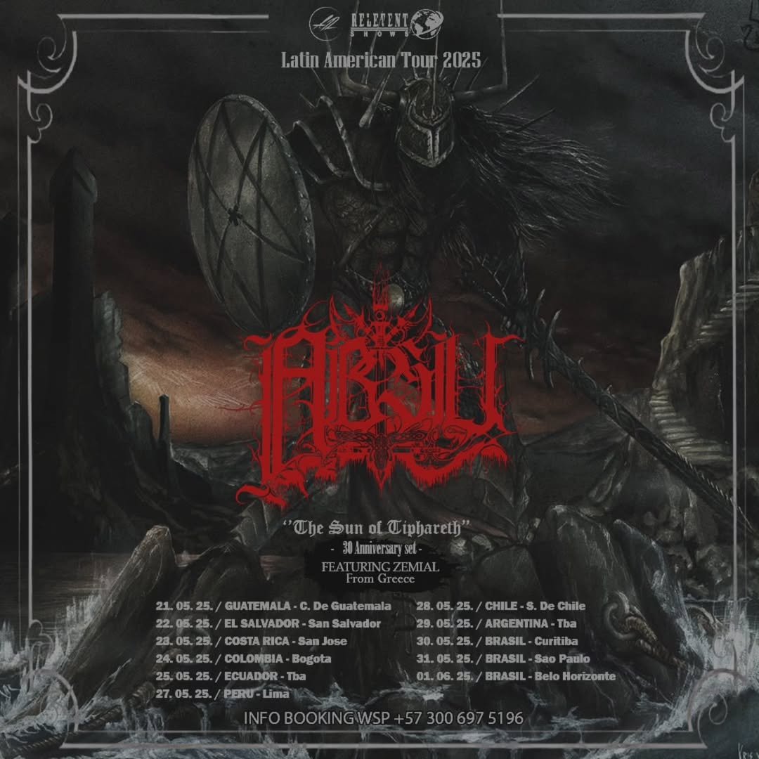 ABSU celebra 30 anos do álbum The Sun of Tiphareth em turnê pela ...