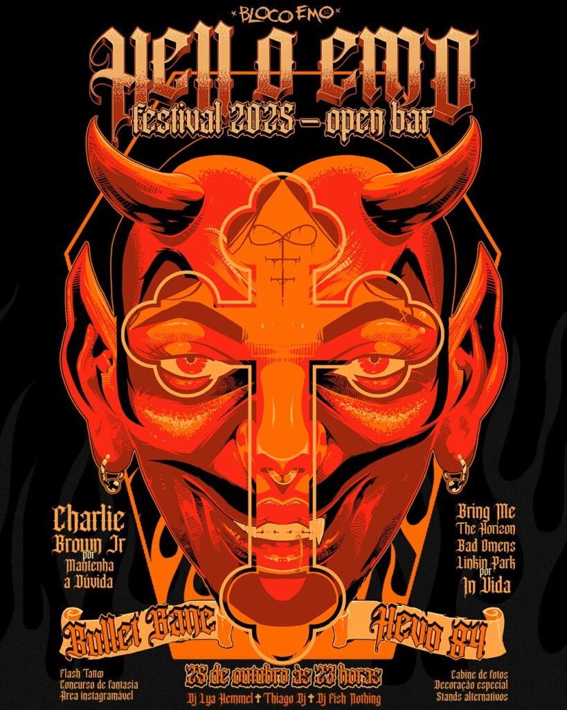 Bloco Emo anuncia Bullet Bane e Hevo 84 no Hell-O-Emo Festival 2025 ...