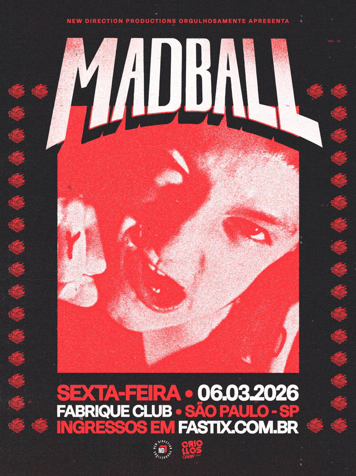 Pré-NDP Fest: Madball retorna a São Paulo em março de 2026 - Agenda Metal