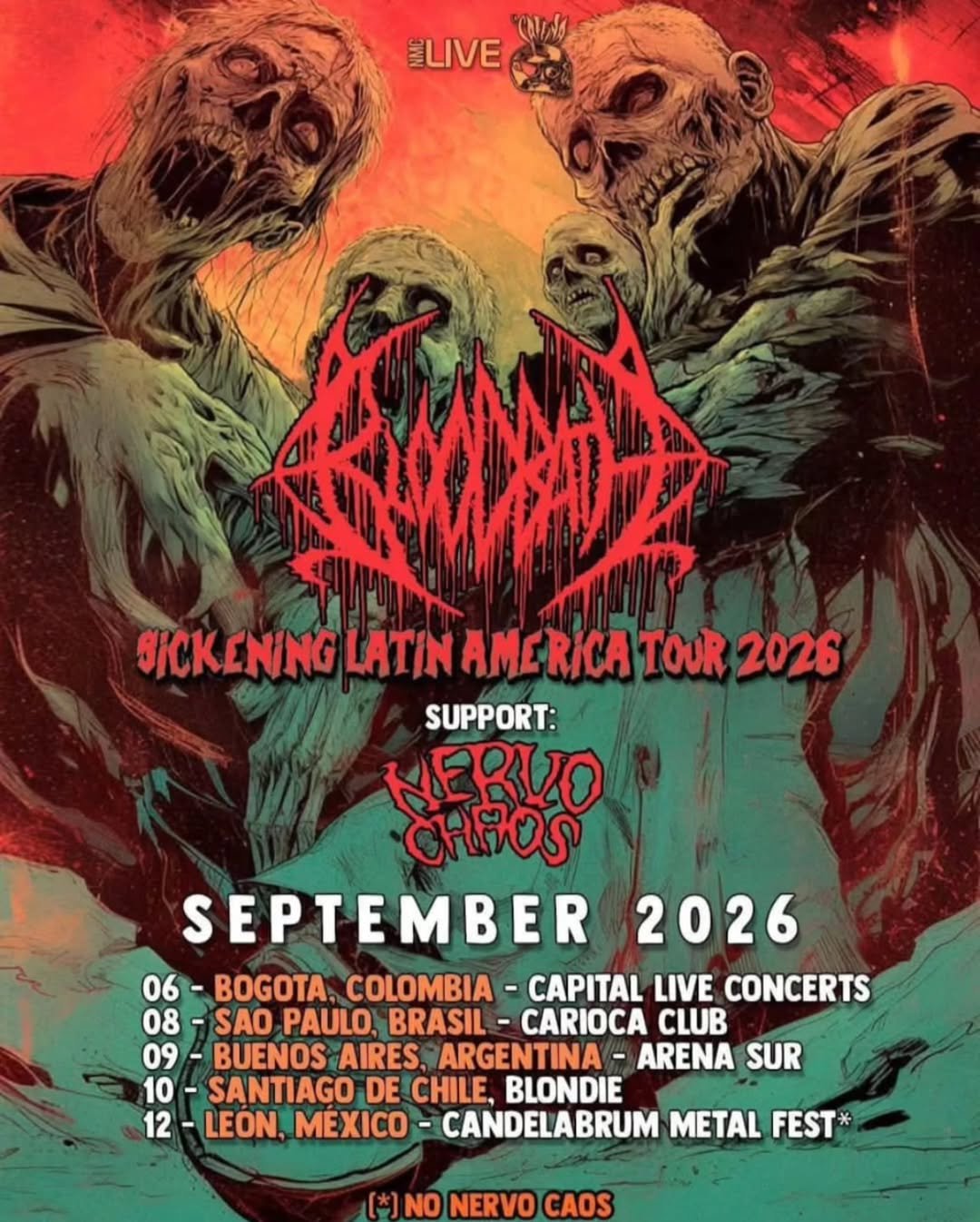 Bloodbath anuncia turnê “A Sickening Latin America Tour 2026” com show ...